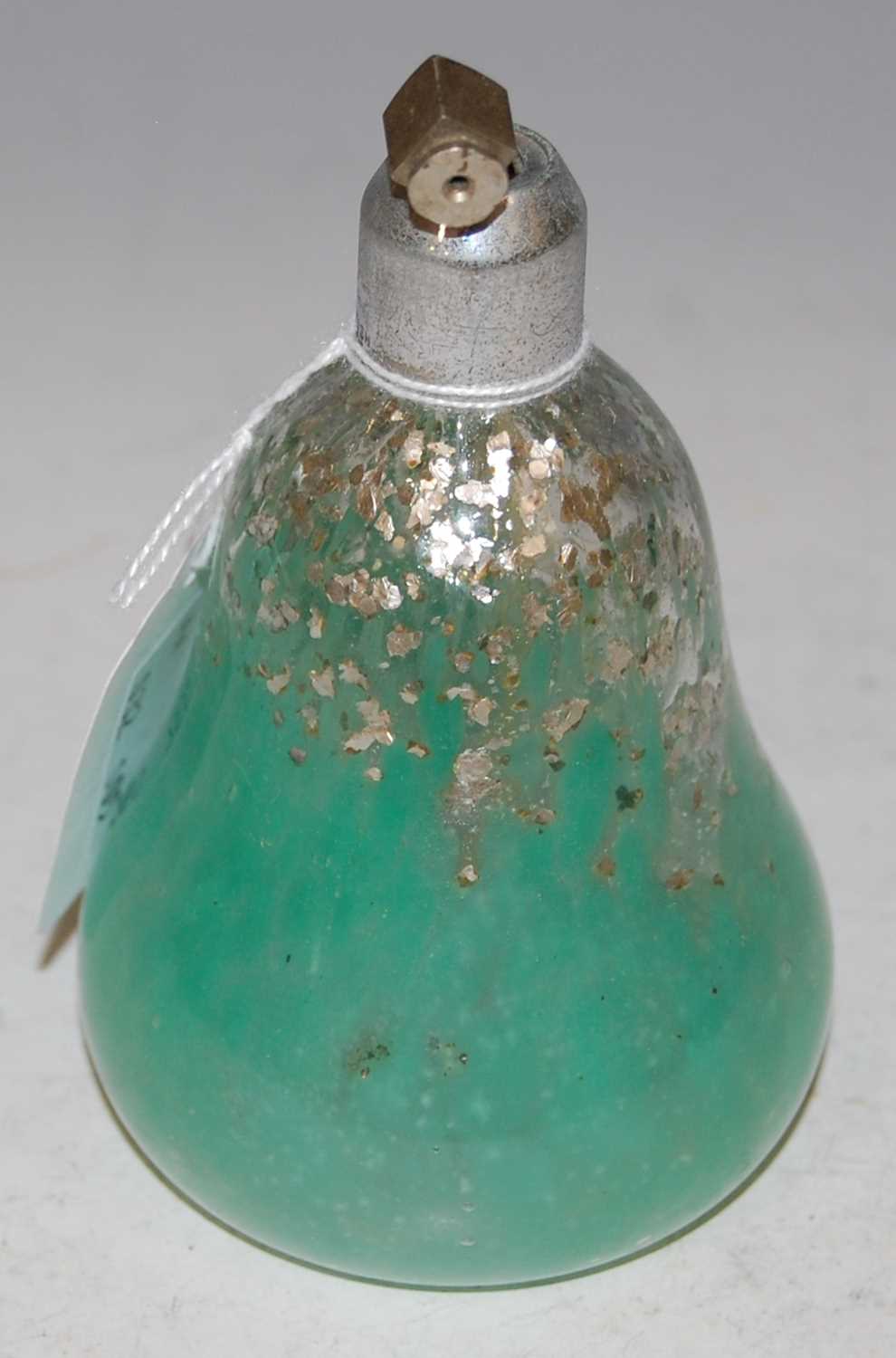 Lot 158 - A rare white metal mounted Monart glass