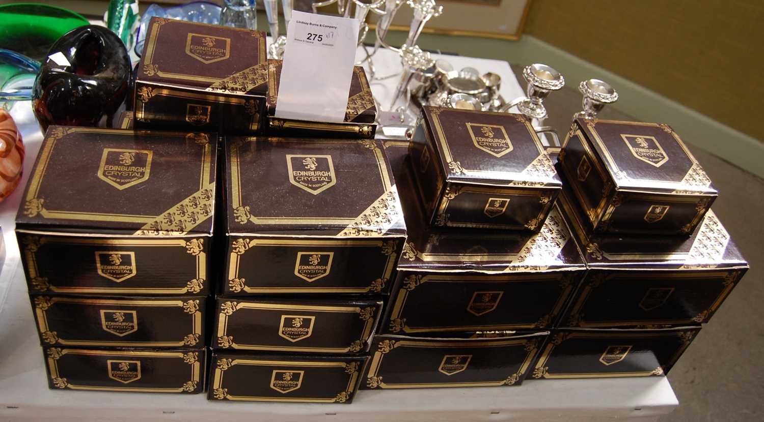 Lot 275 - Seventeen boxes of Edinburgh Crystal 'Star