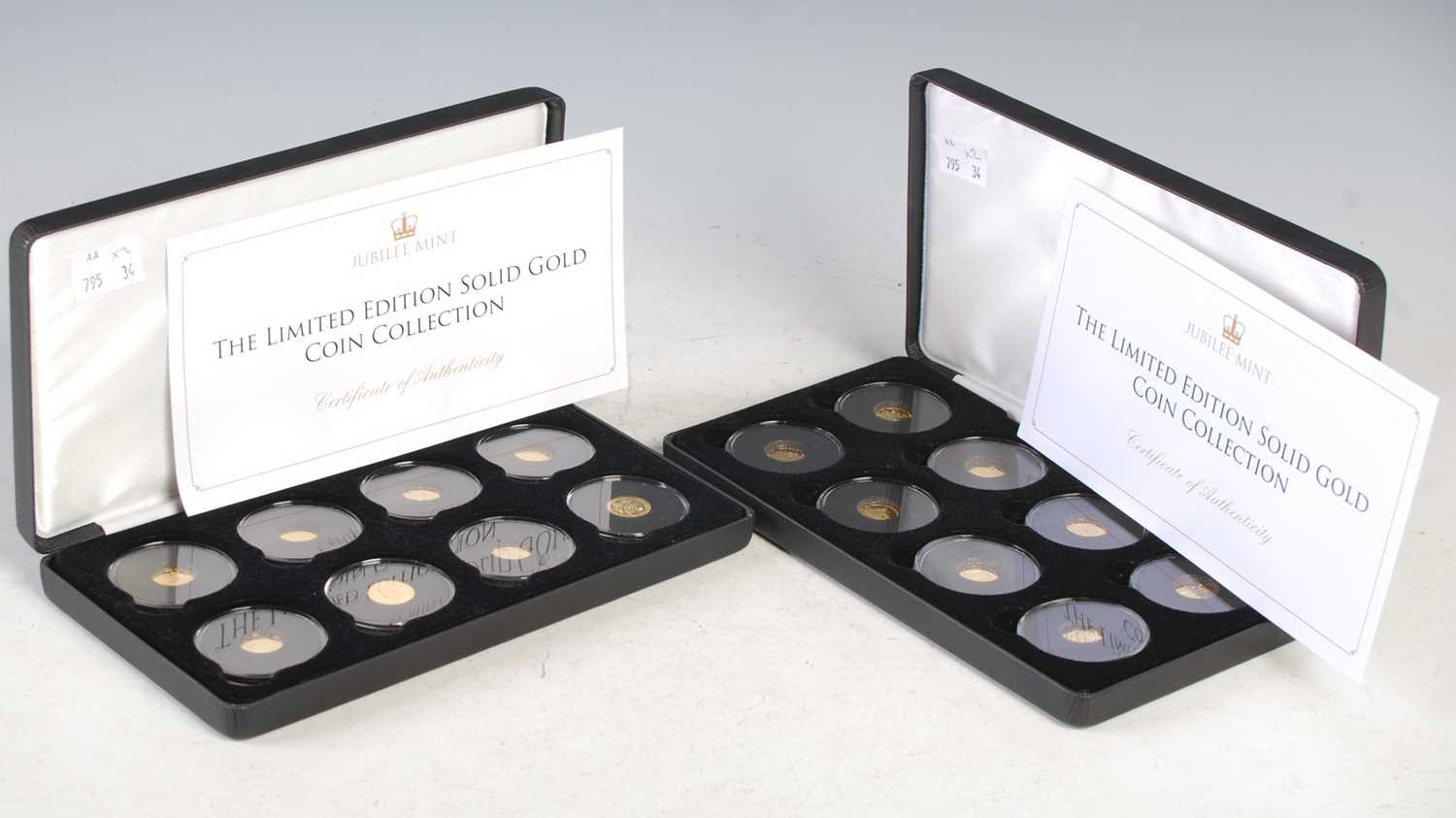 Lot 234 - Two cased Jubilee Mint limited edition solid