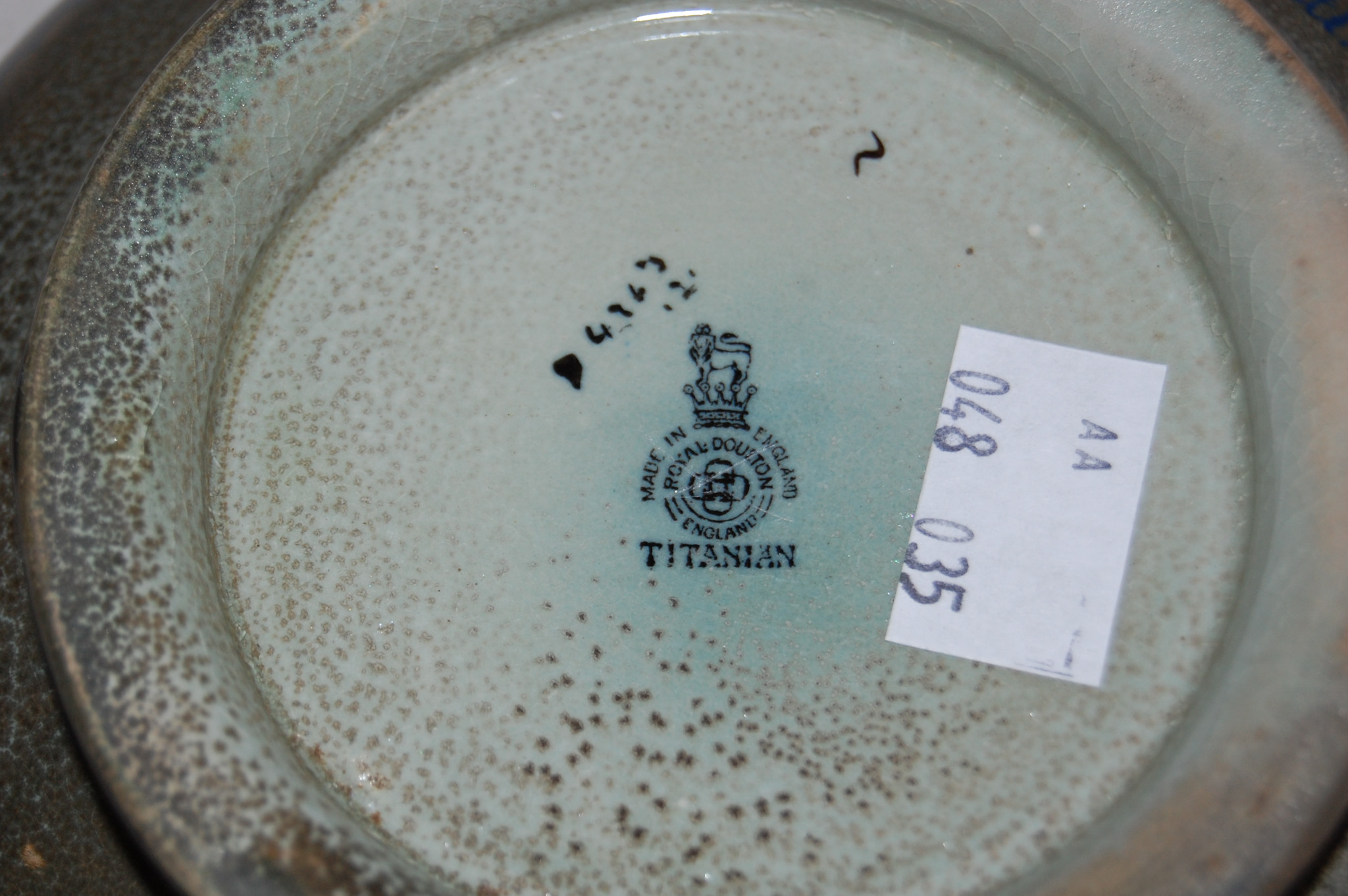 Lot 211 - A Royal Doulton Titanian ware bowl