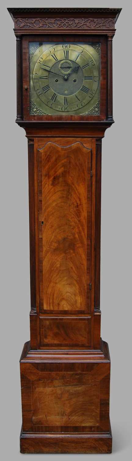 Lot 3 - A George III Irish mahogany longcase clock,