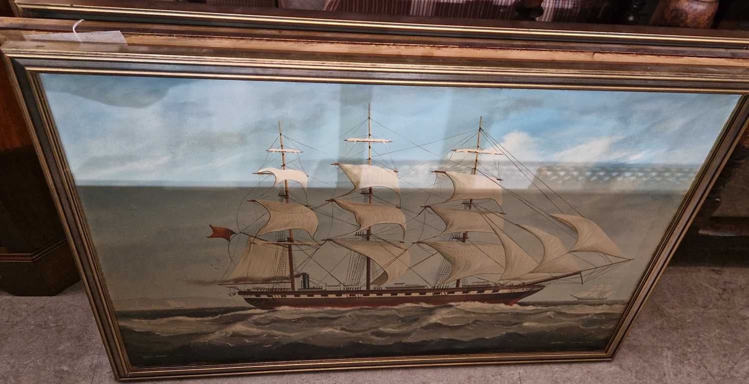 Lot 840 - James Edmonds, three maritime pictures to