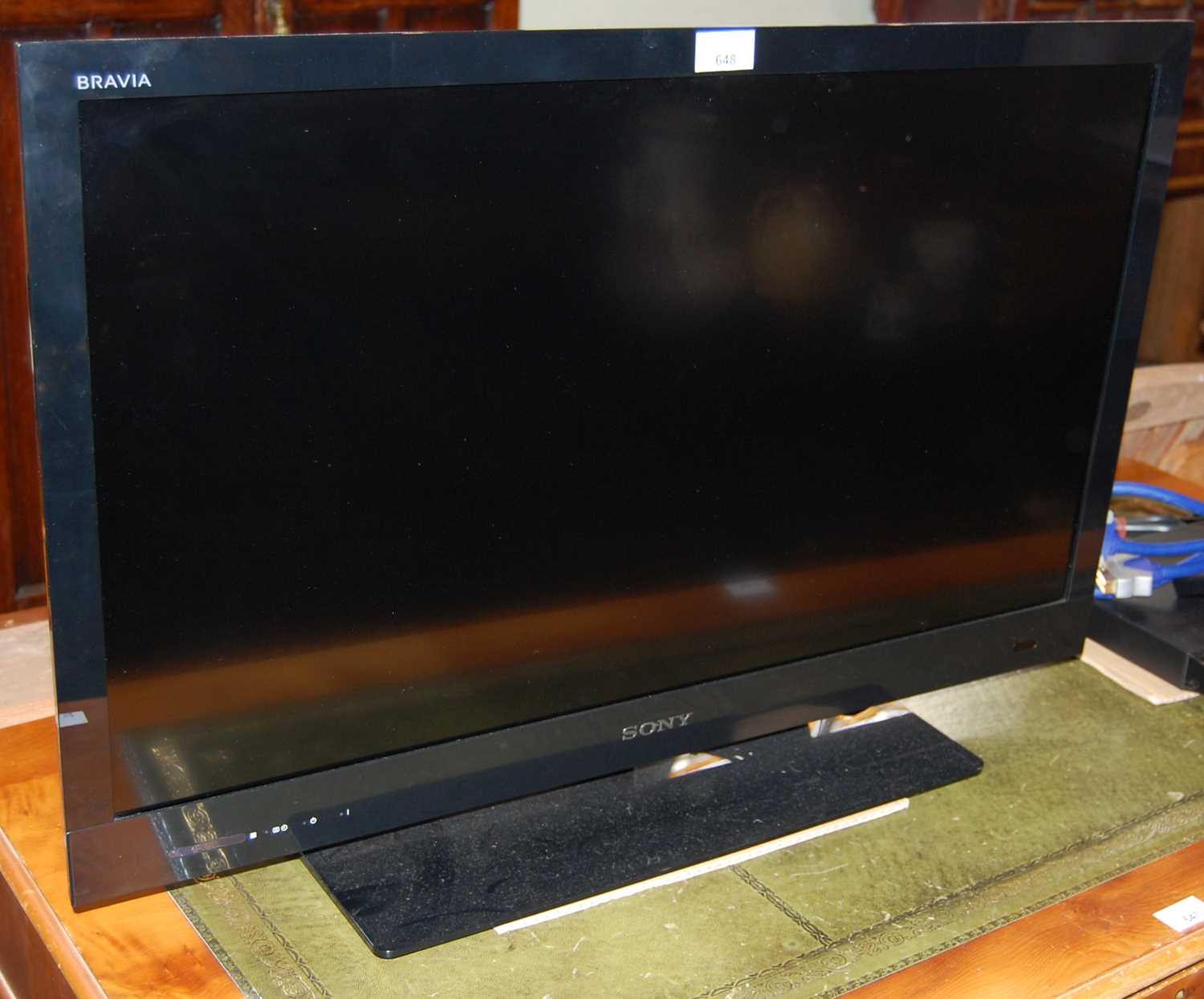 Lot 648 - A Sony Bravia flatscreen TV, model no.