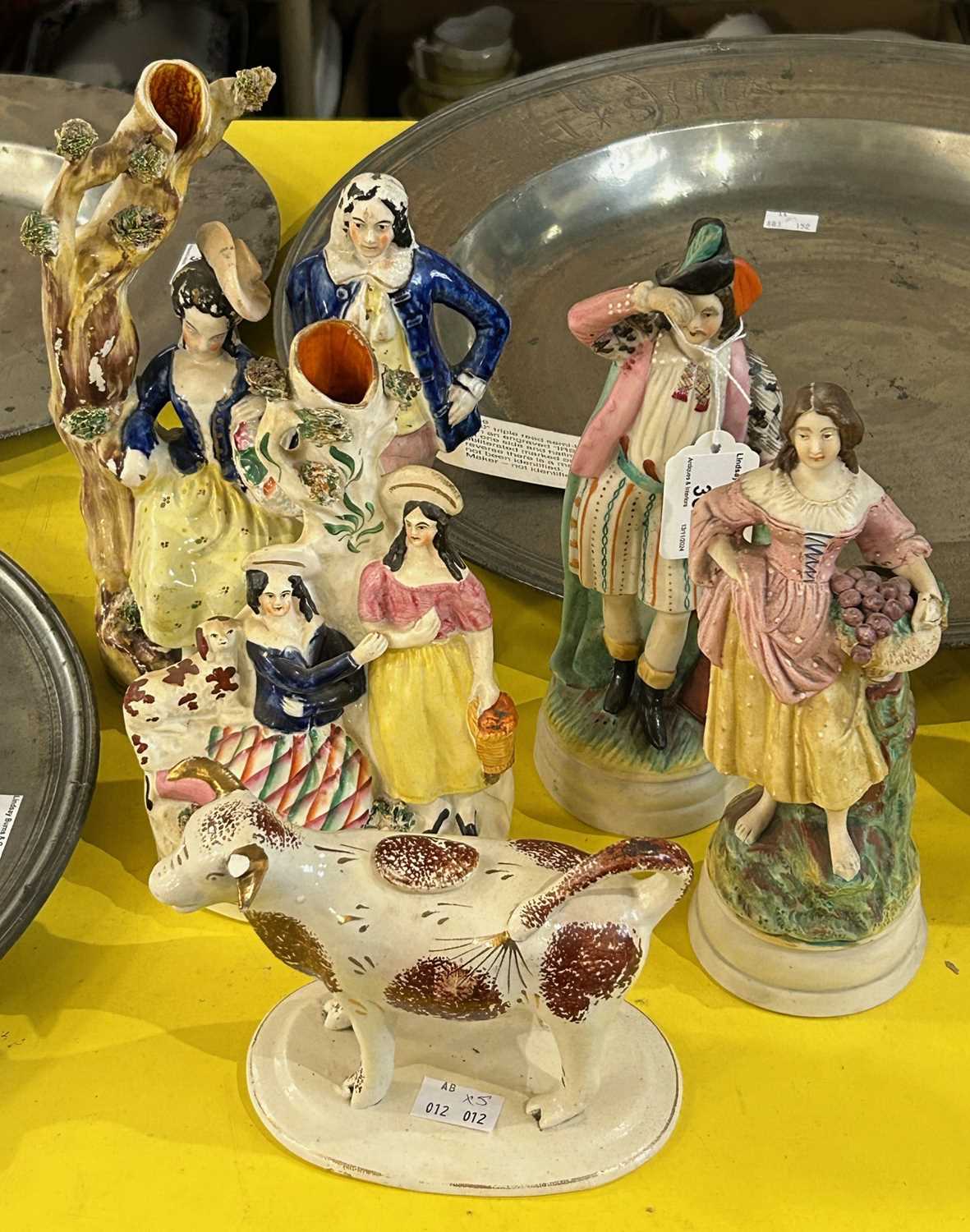 Lot 362 - A pair of Bisque porcelain figures, male