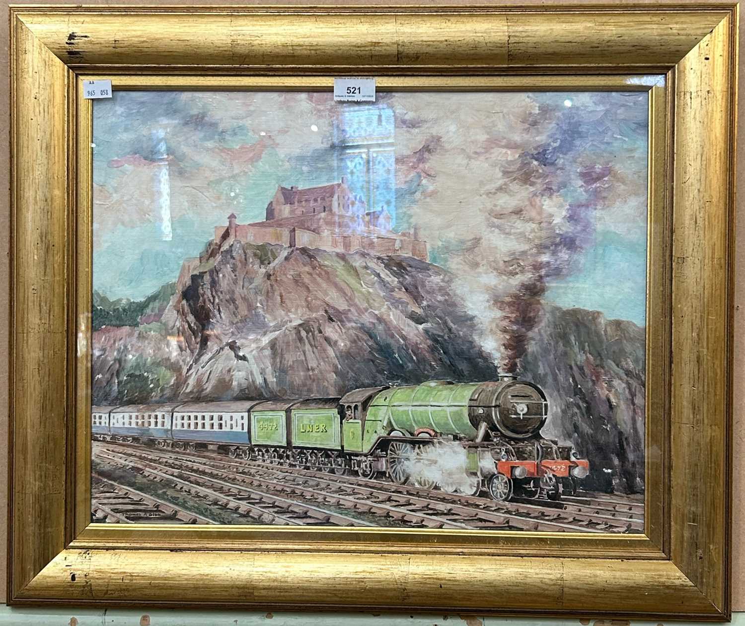 Lot 521 - Thomas A. Gibb The Flying Scotsman below