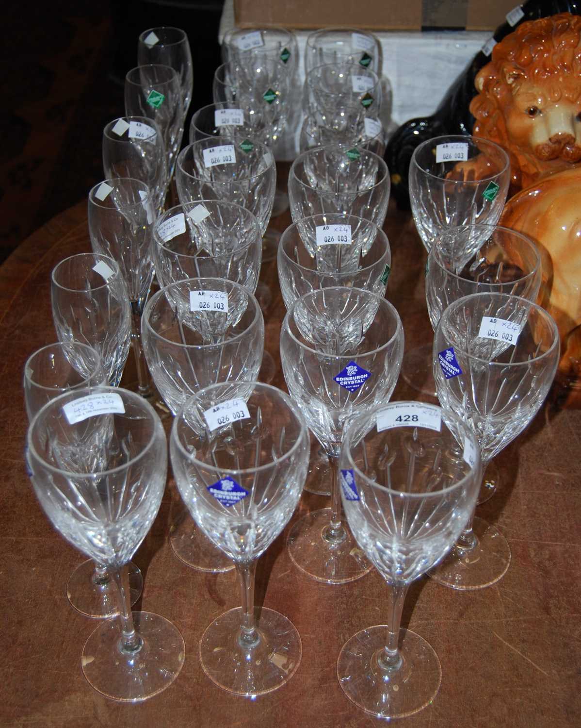 Lot 428 - A collection of boxed Edinburgh crystal