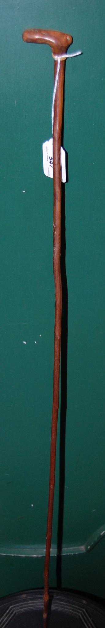 Lot 547 - A root wood swagger stick