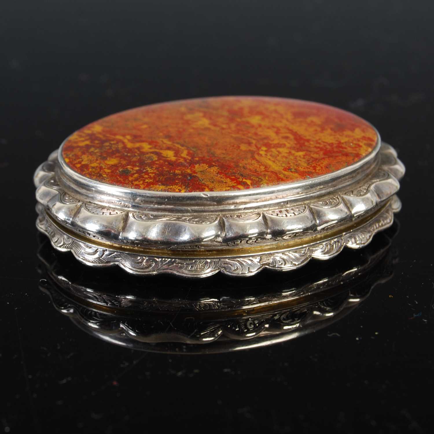 Lot 600 - A fine quality Scottish large silver oval