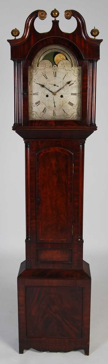 Lot 3 - An early 19th century mahogany longcase clock,