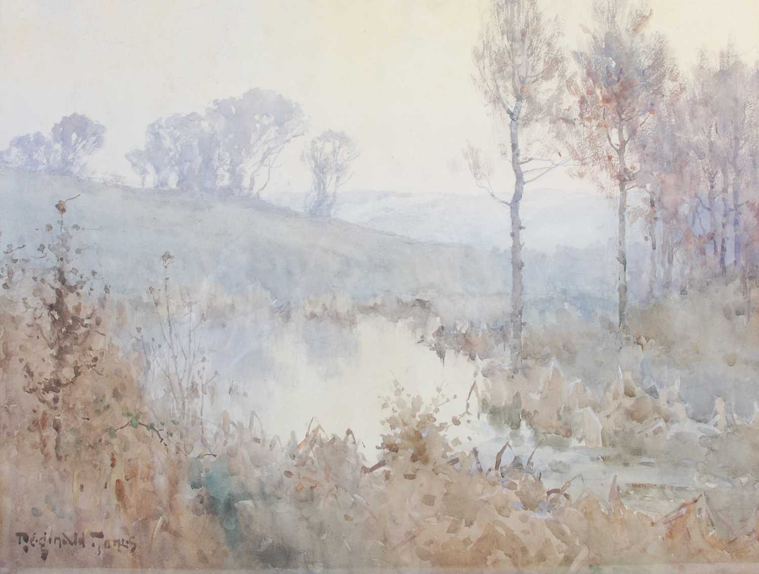 Lot 411 - Reginald Jones RBA (1857–1920) Willows and