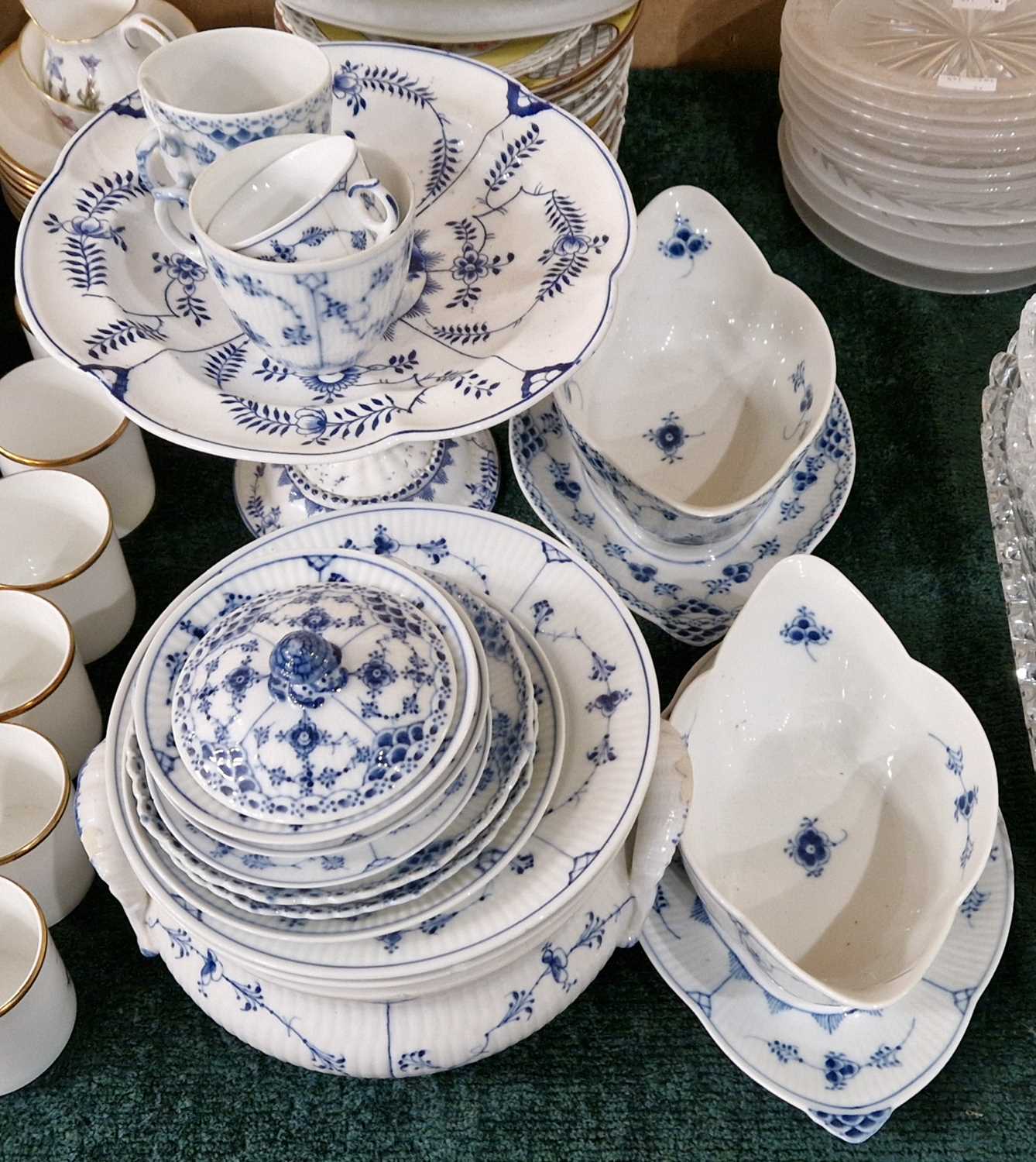 Lot 502 - A collection of mainly Royal Copenhagen blue