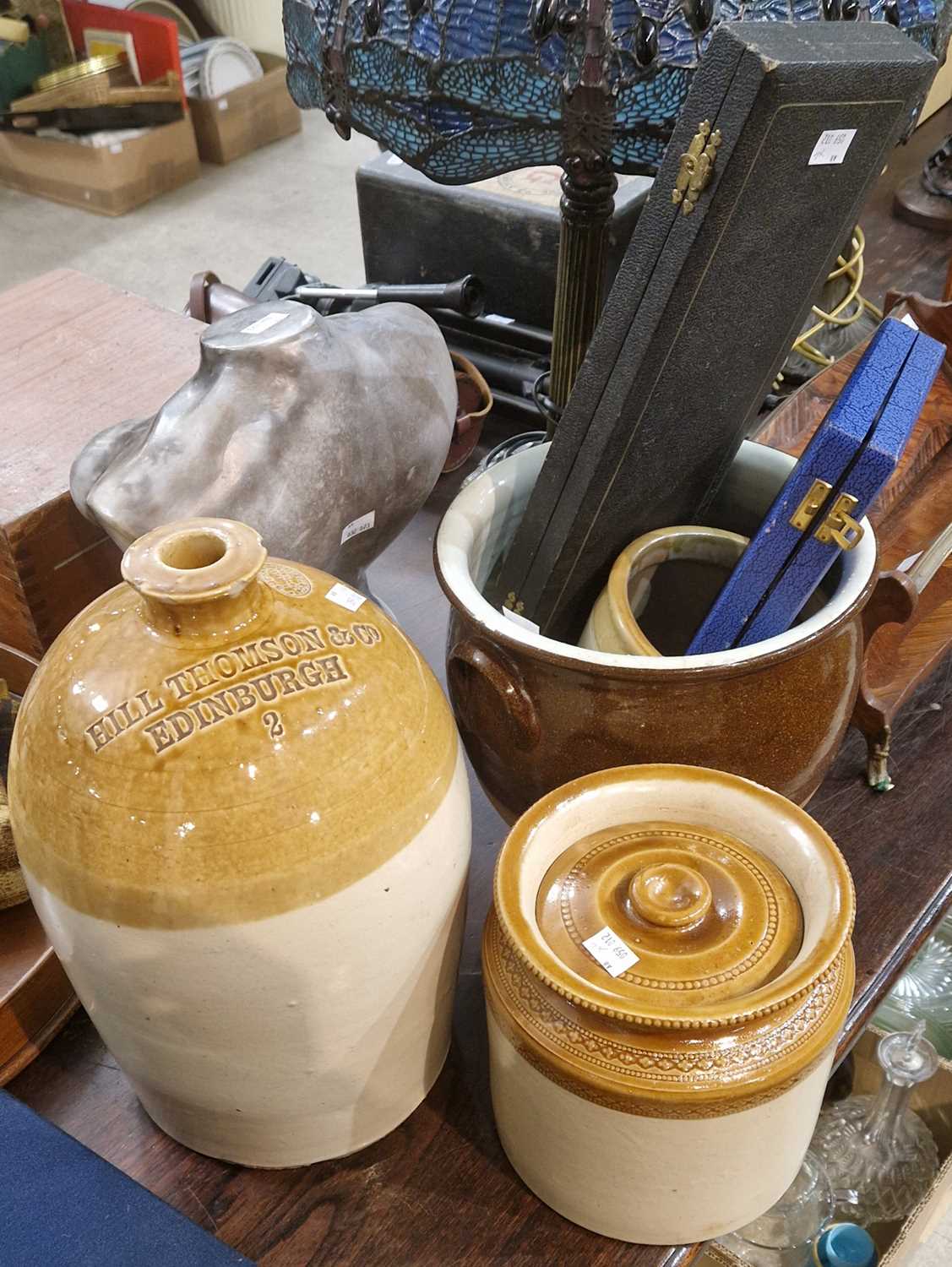 Lot 506 - A Buchan Portobello stoneware flagon for