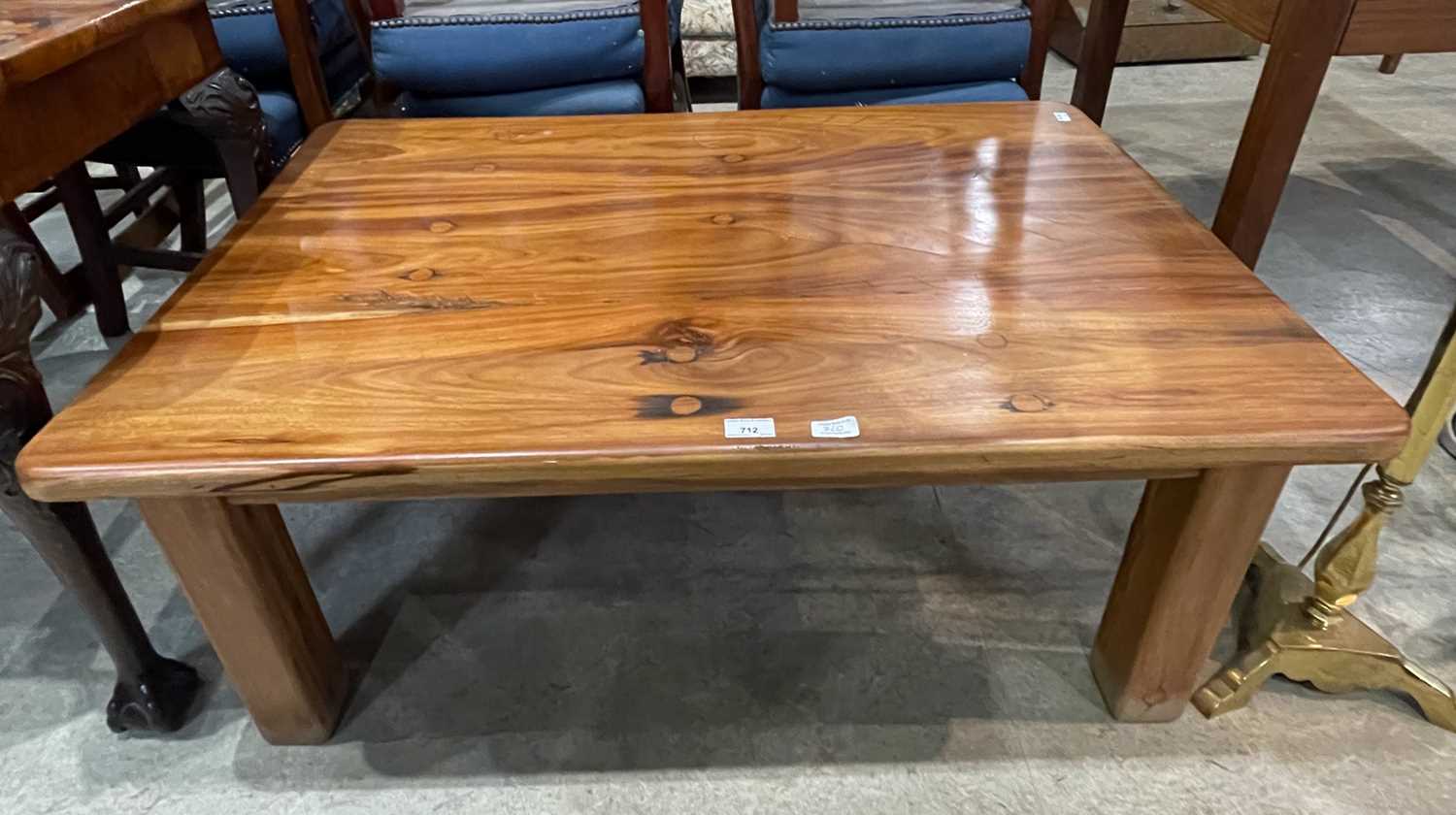 Lot 712 - A modern rounded rectangular coffee table,