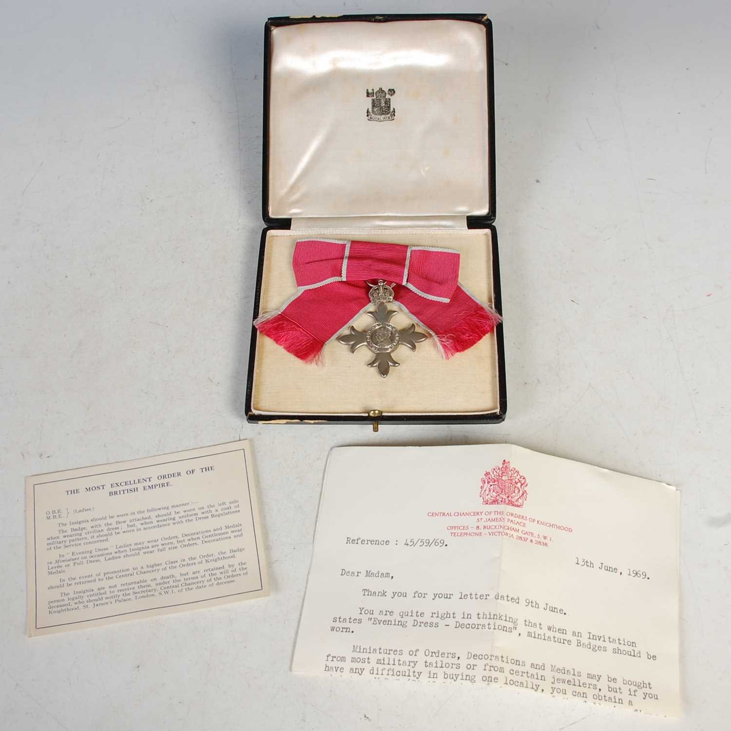 Lot 112 - A Royal Mint MBE medal in original case,