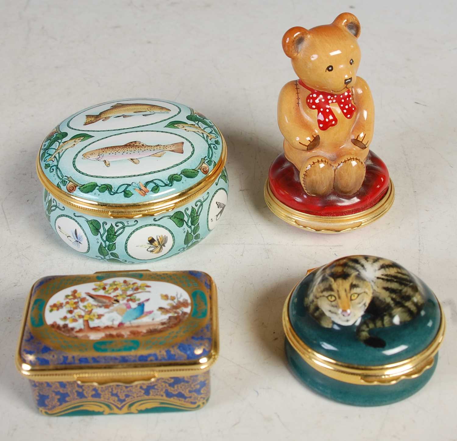 Lot 198 - A collection of Halcyon Days enamel boxes to
