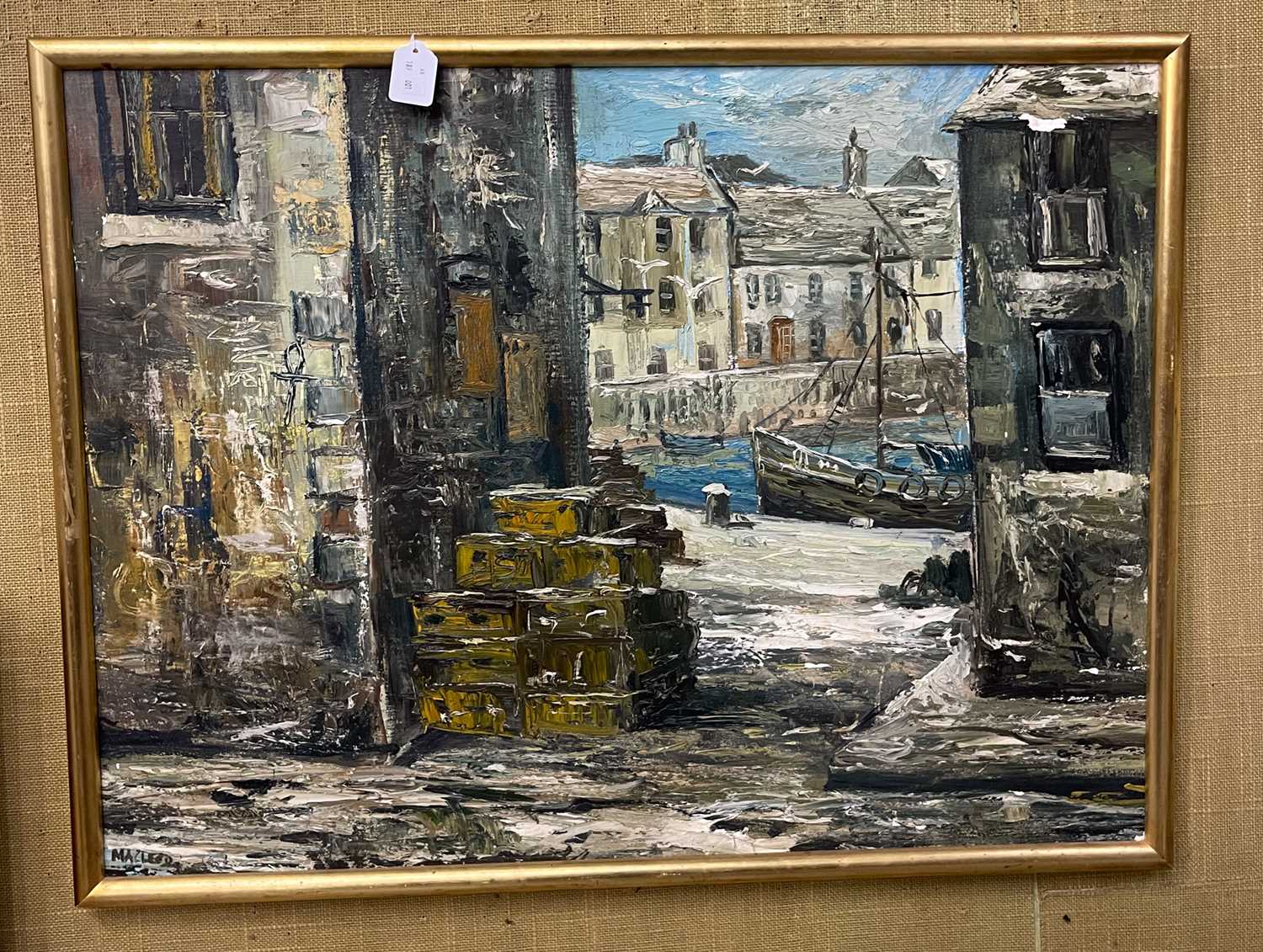 Lot 655 - Torquil Macleod (1933-2002) Harbour scene