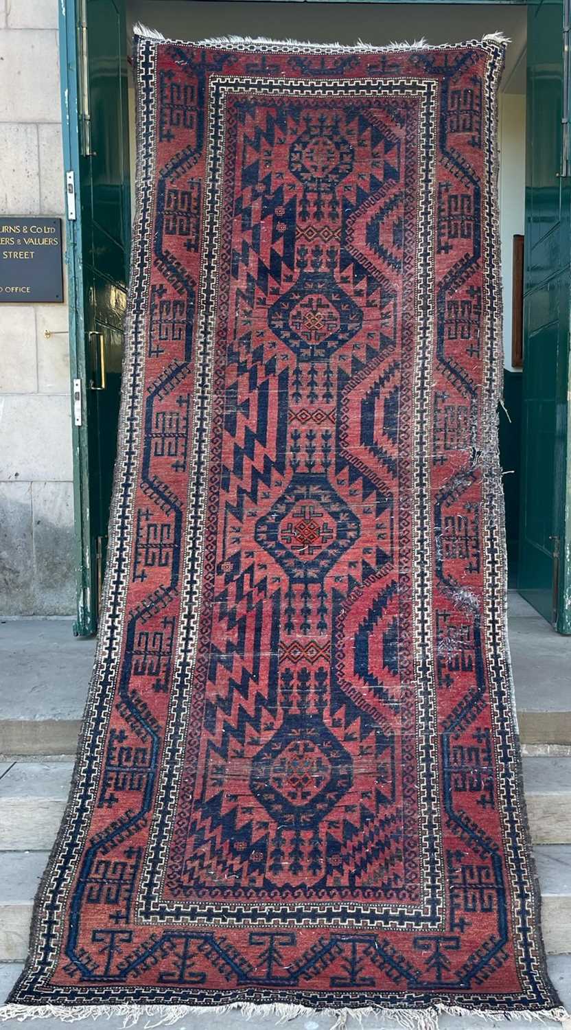 Lot 171 - A Persian long rug, 19th/ early 20th century,