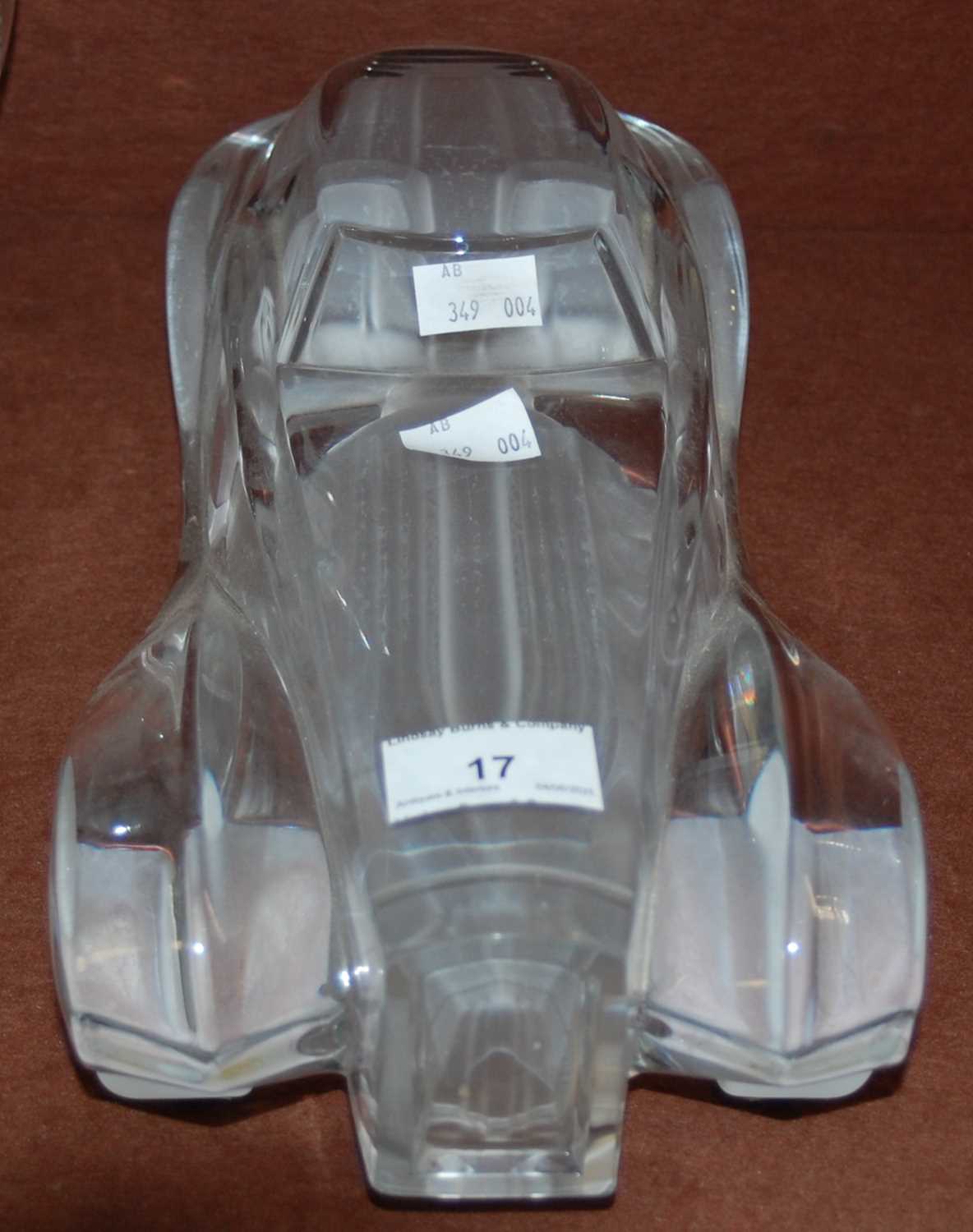 Lot 17 - Daum, France, a clear and frosted glass model