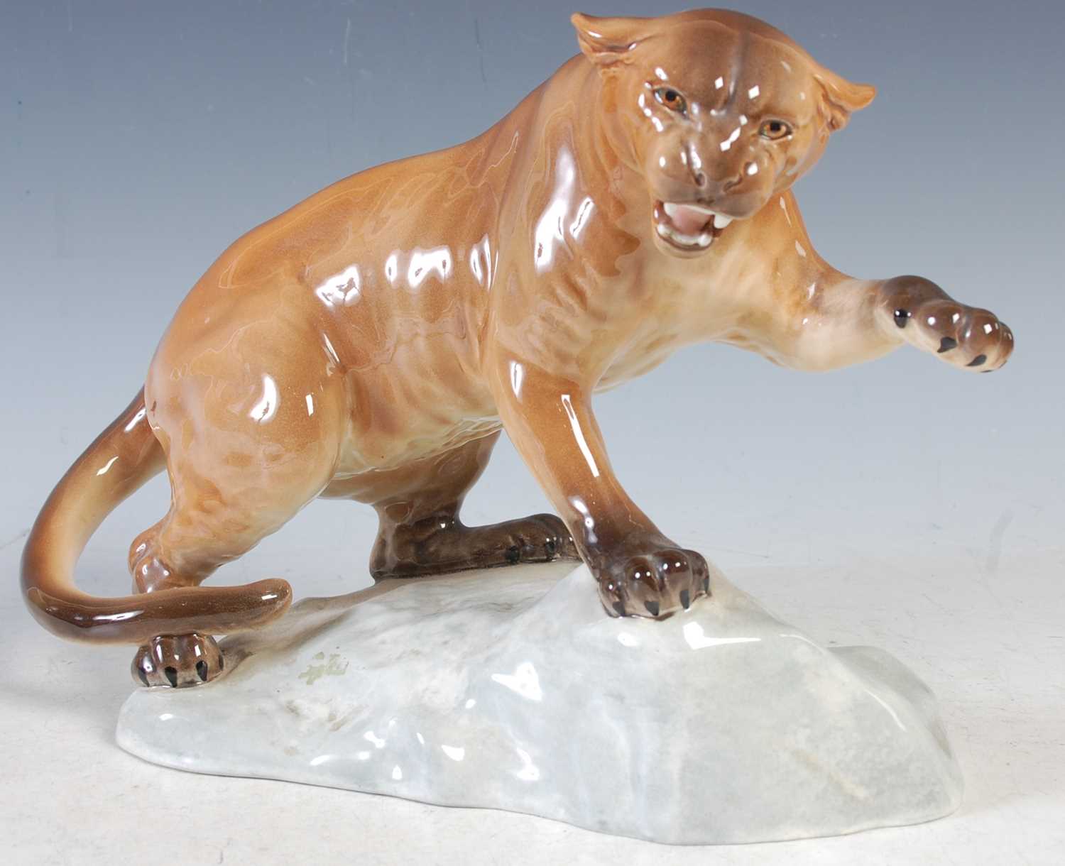 Lot 12 - A Beswick model of a puma, number 1702, 21cm