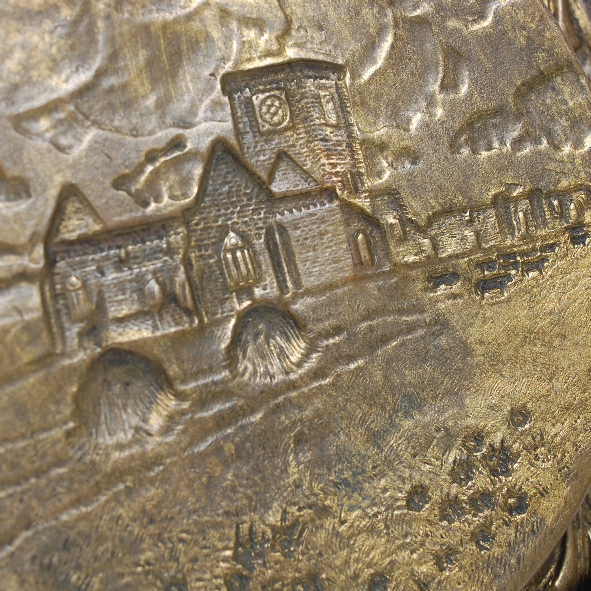 Lot 266 - Alexander Ritchie of Iona, a circular brass