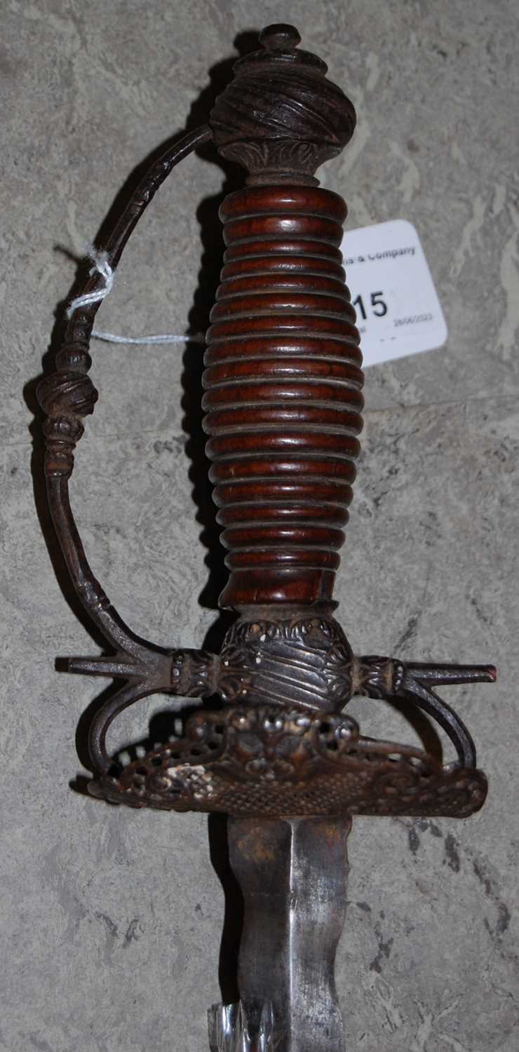 Lot 515 - An antique Rapier sword, probably English,