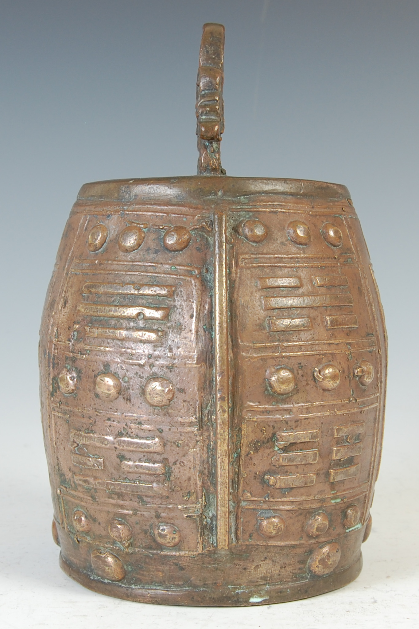 Lot 707 - A Chinese bronze archaic ritual bell,