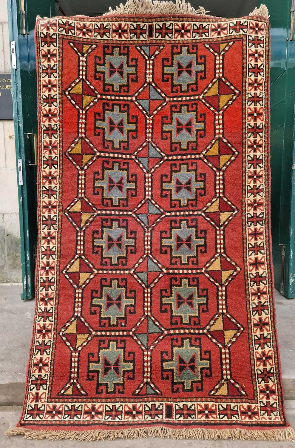 Lot 95 - A Persian rug, Ghoochan, the rectangular
