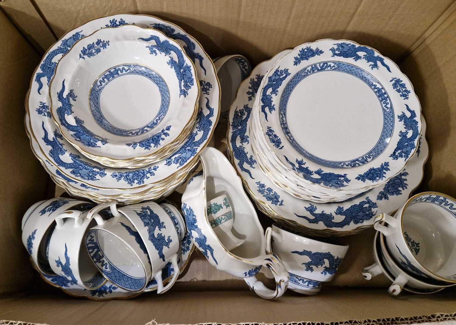 Lot 431 - Two boxes containing two Booths dragon