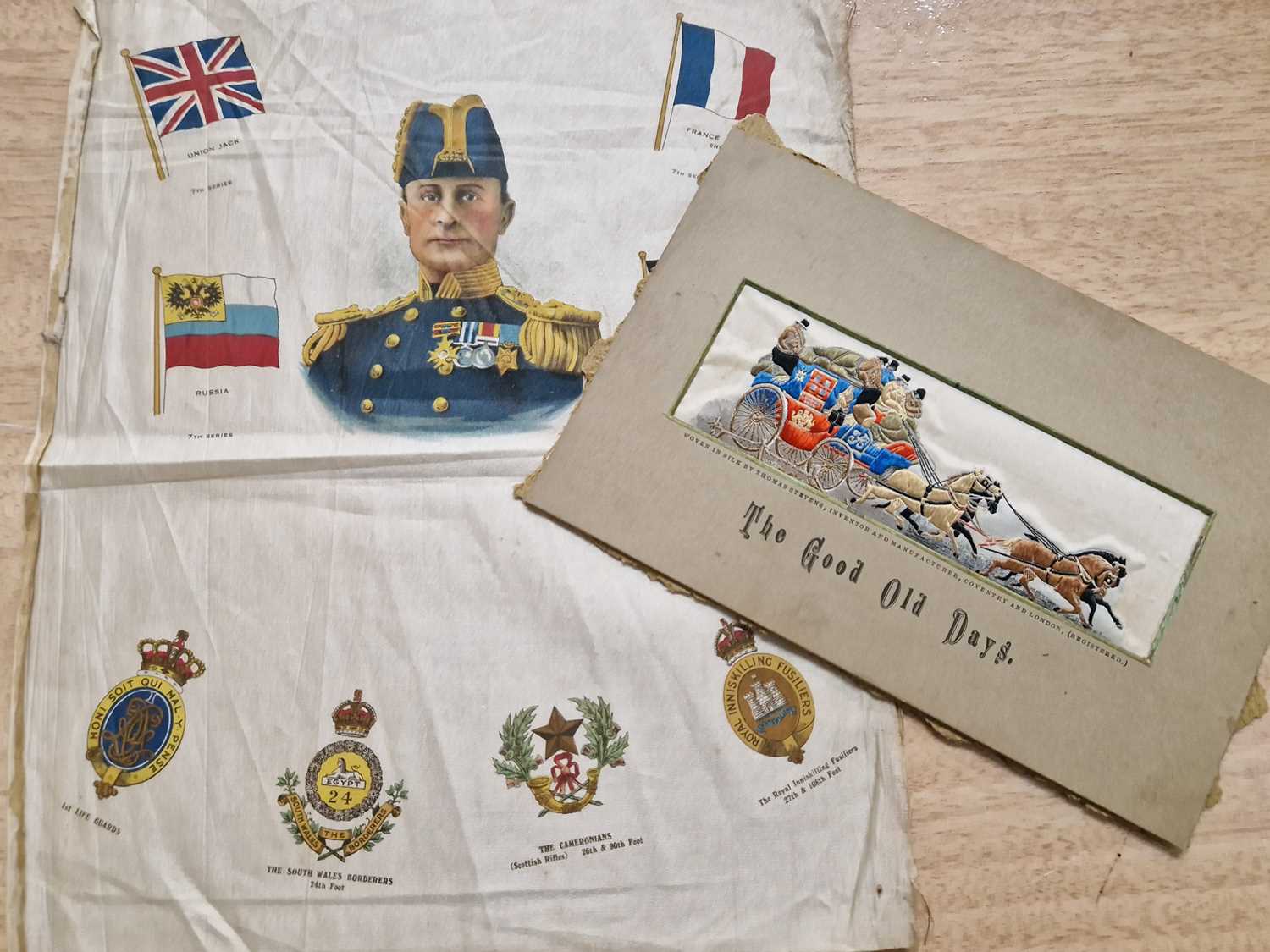 Lot 204 - Thomas Stevens, a woven silk picture 'The