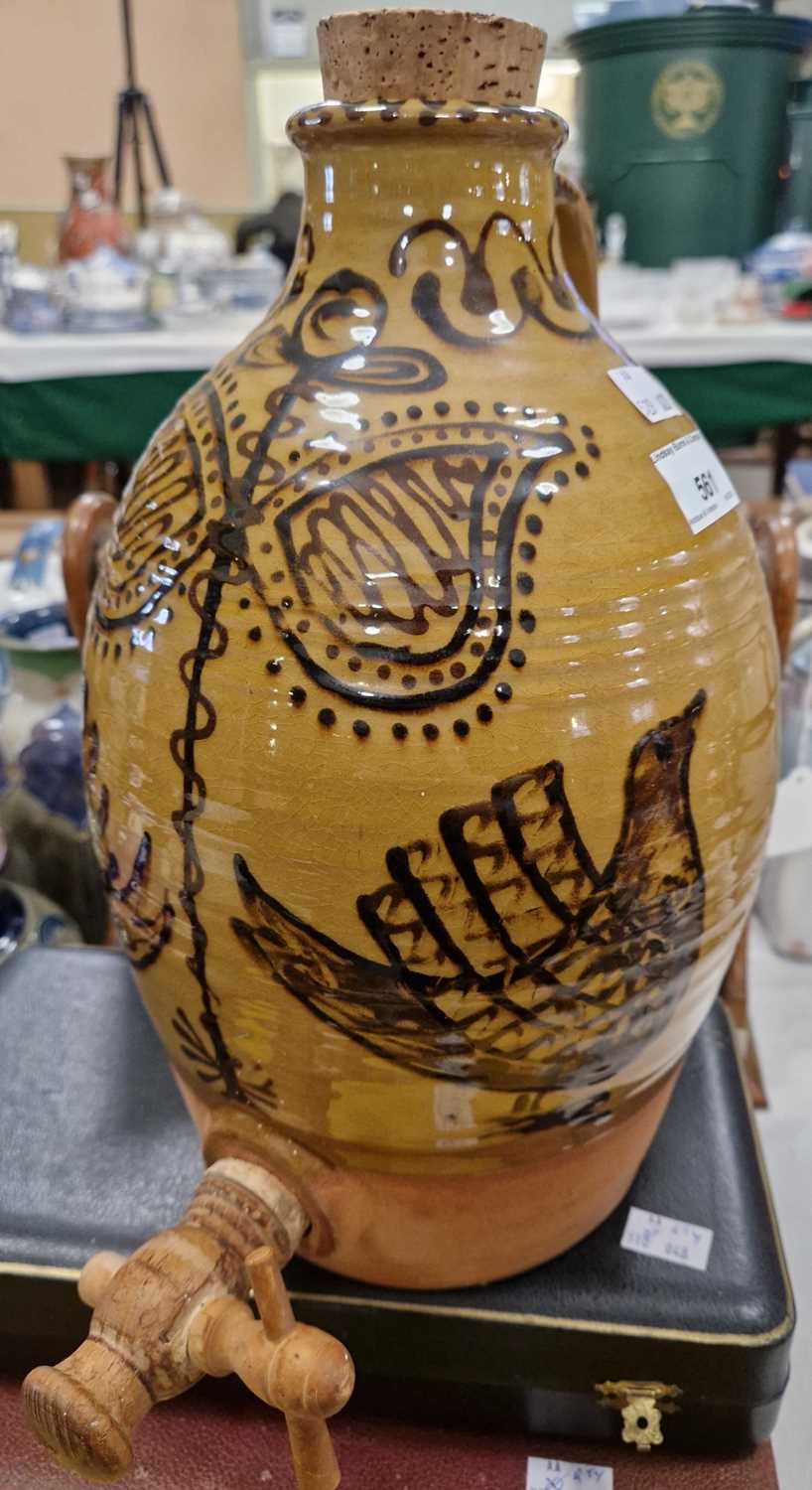 Lot 561 - A 20th century Millhouse slip glazed pottery