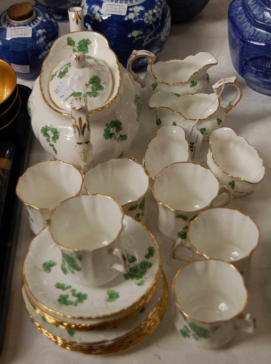 Lot 284 - A Hammersley part tea set decorated with