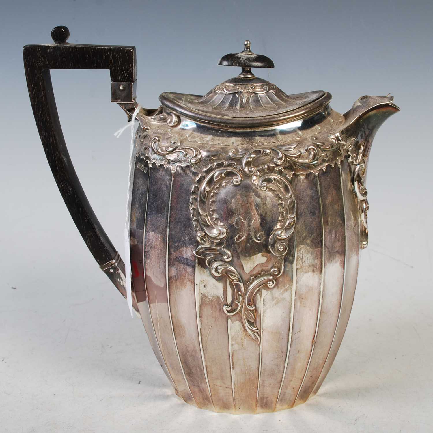 Lot 134 - A Victorian silver hot water pot, Sheffield