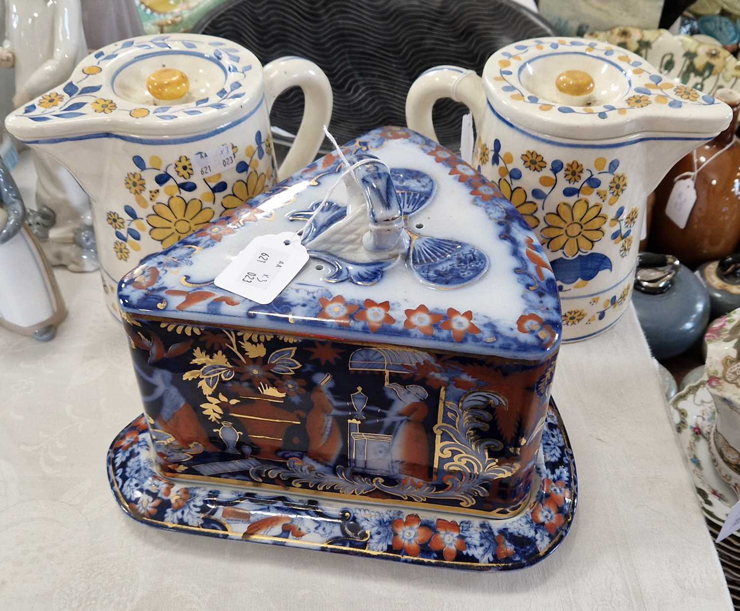 Lot 522 - A late 19th century transfer printed cheese