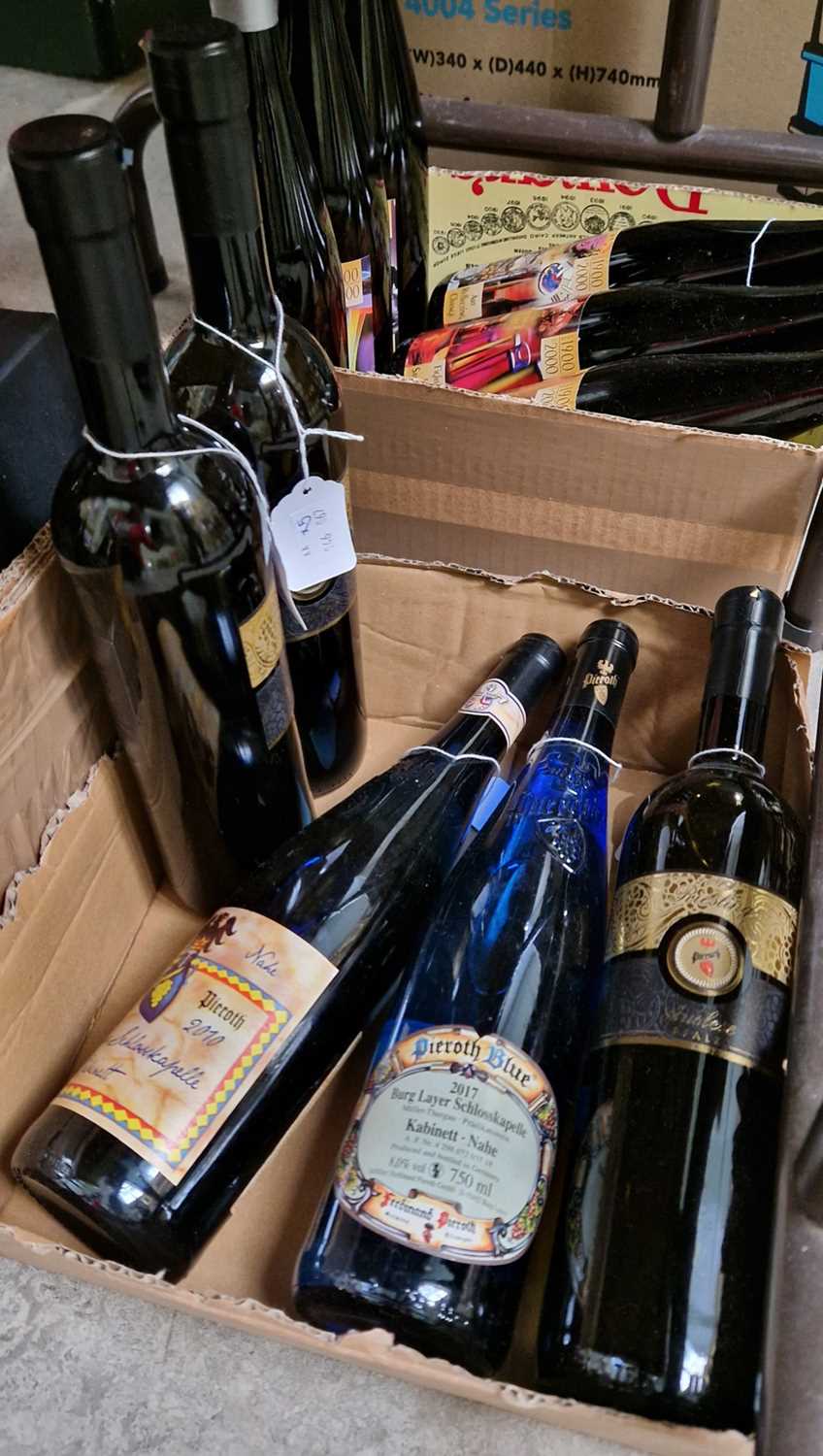 Lot 654 - Five bottles comprising; Three Pieroth