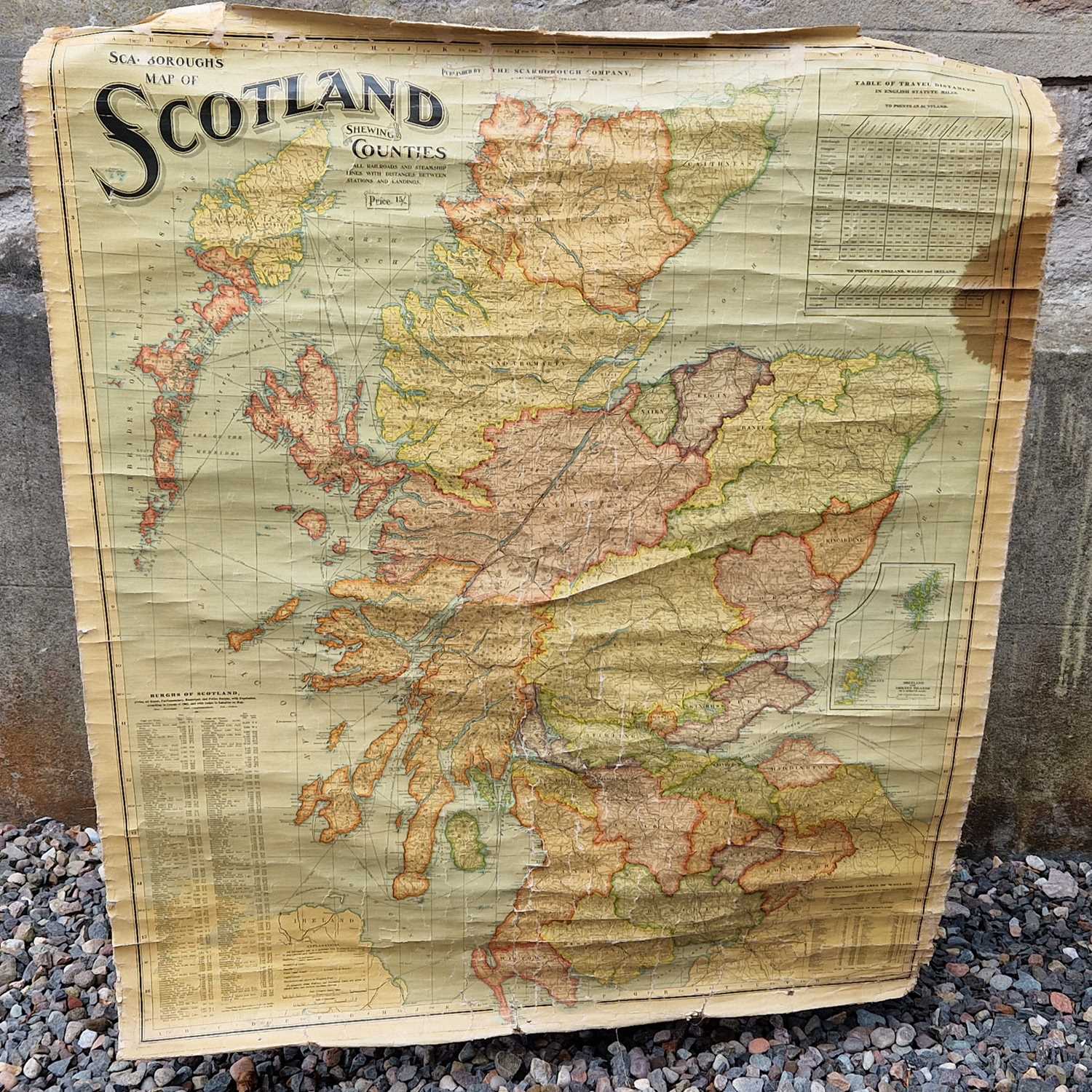 Lot 673 - A 20th century map, 'Scarborough's map of