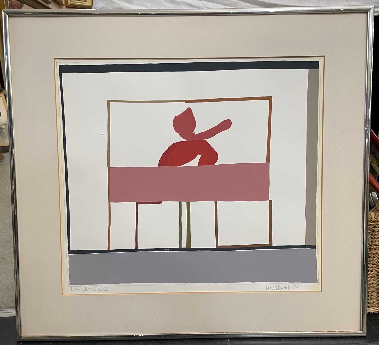 Lot 598 - Ian Mason Barr Line Framer gouache, signed