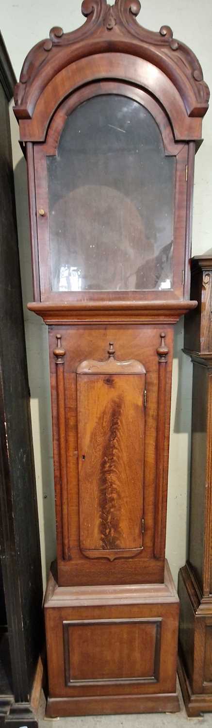 Lot 945 - A 19th century mahogany longcase clock case