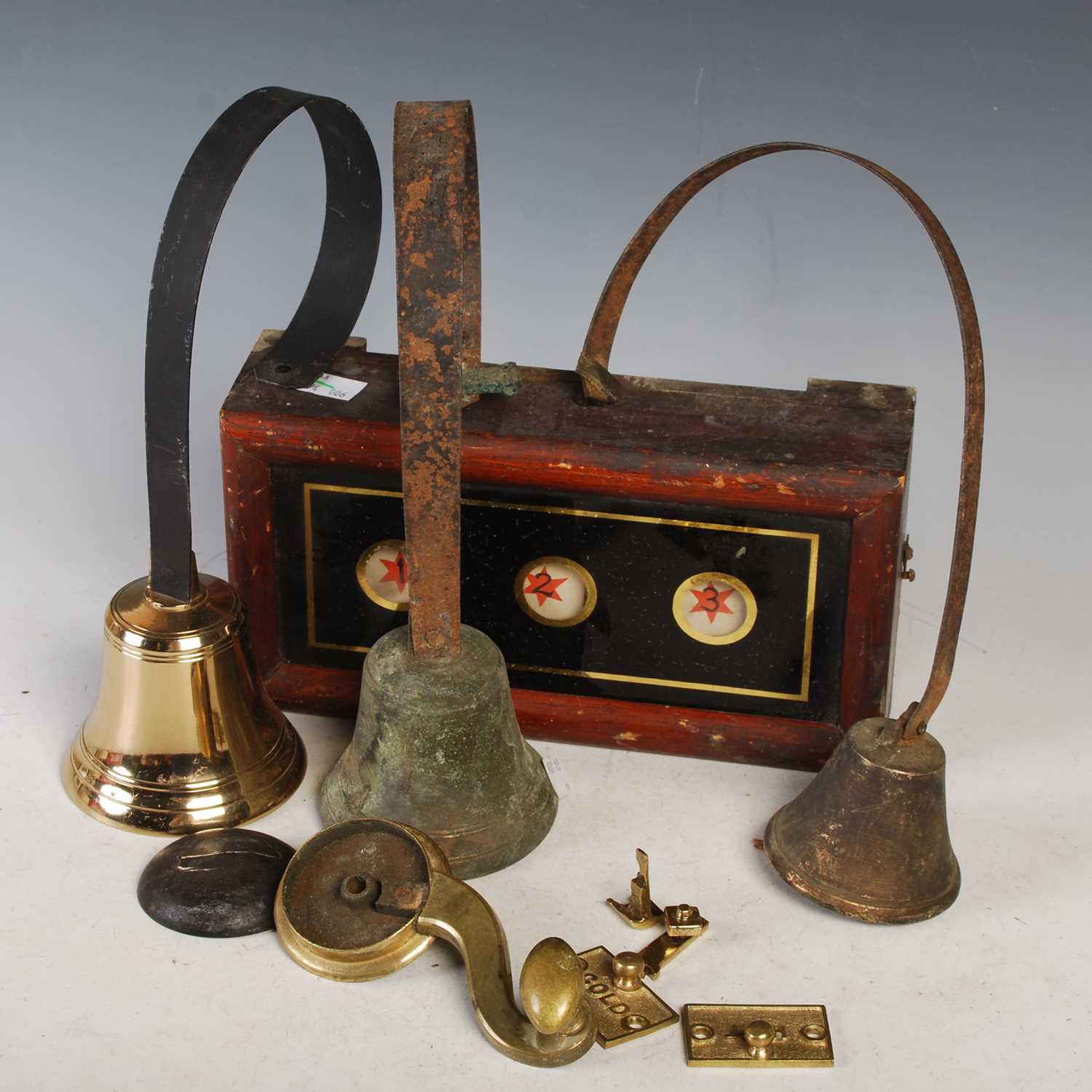 Lot 272 - An antique wooden servant's bell board