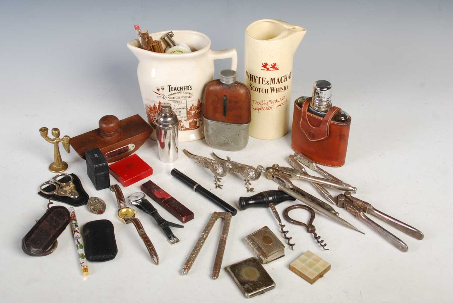 Lot 271 - A box of miscellaneous items to include two