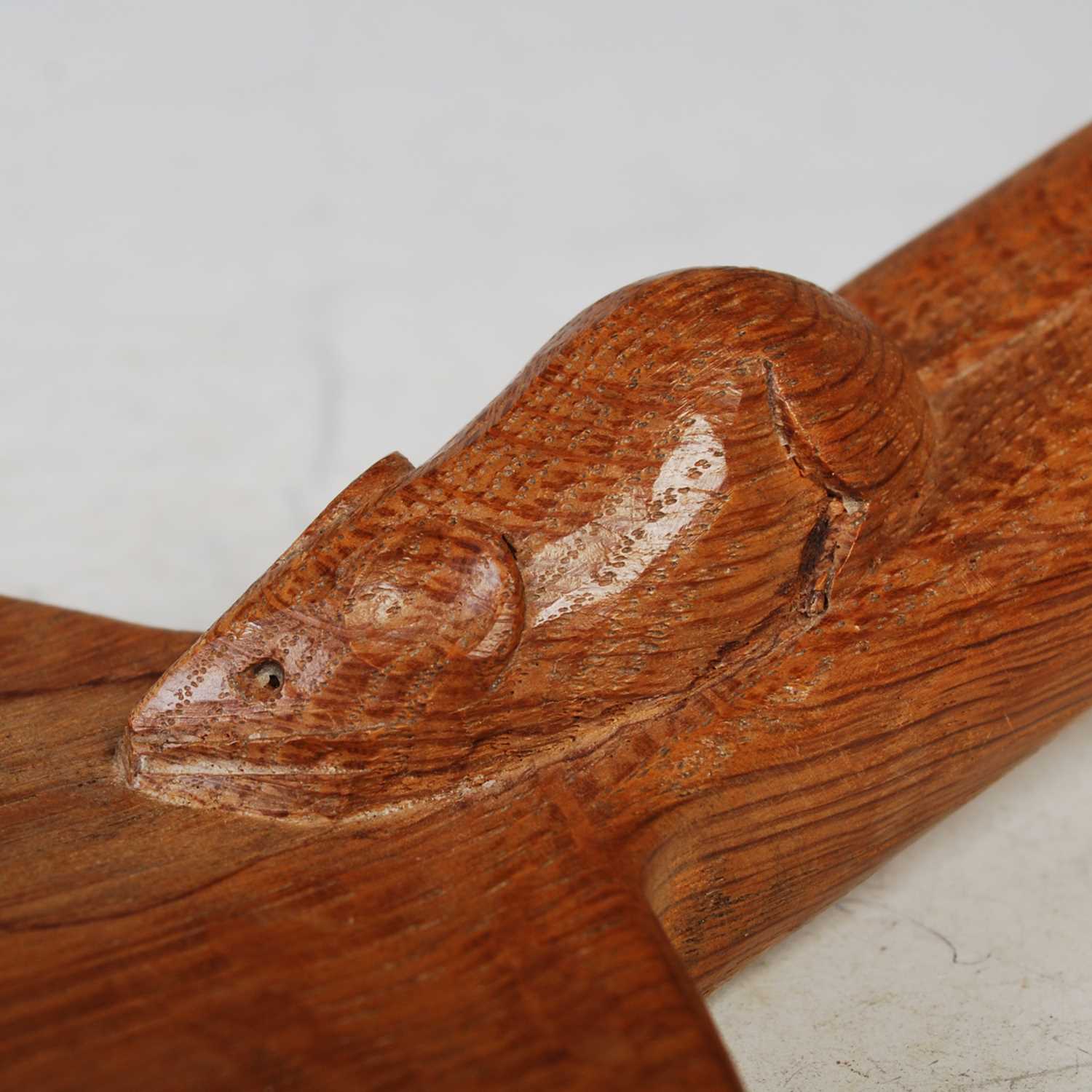 Lot 241 - Robert "Mouseman" Thompson oak cheeseboard,